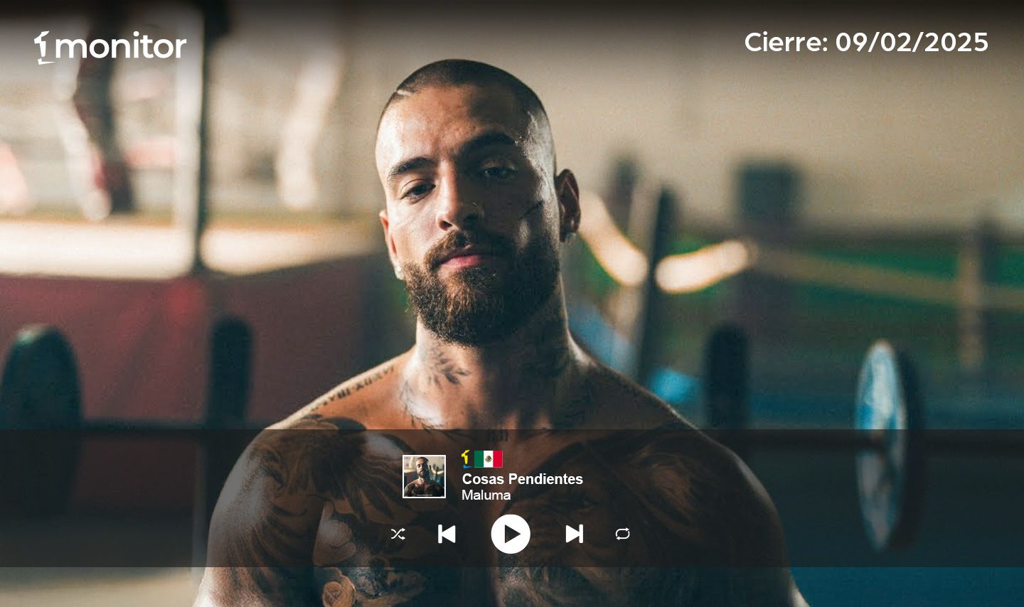 Maluma es #1 con “Cosas Pendientes” - Sistema de monitoreo musical ...